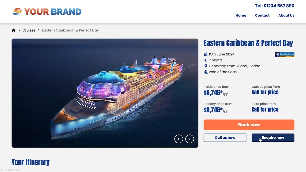Discover our efficient White Label Cruise Booking Websites with Rapid ...